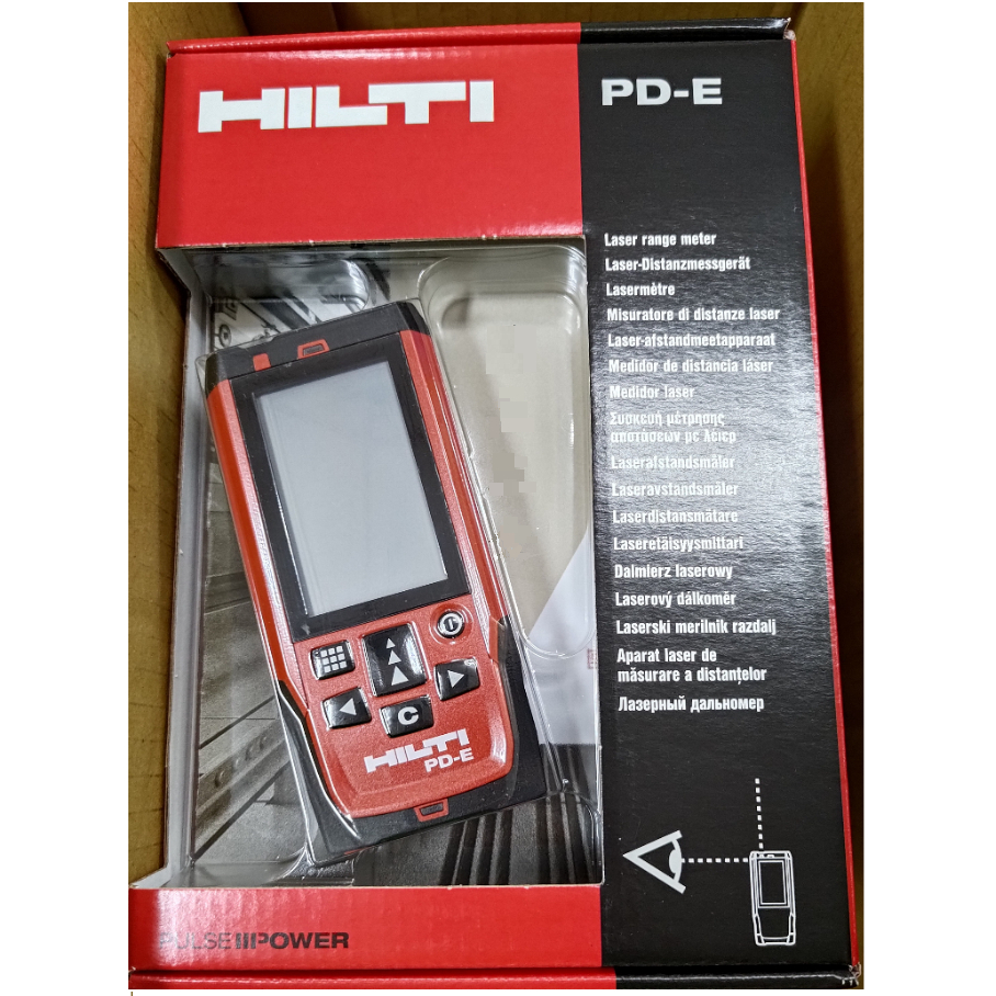 【雙子星五金】HILTI喜利得 喜得釘原廠 PD-E 雷射測距儀 雷射測量儀 電子測距儀 雷射尺 紅外線測距儀 PDE | 蝦皮購物