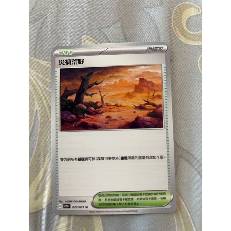 寶可夢卡牌 PTCG 中文版 競技場-070/071 U災禍荒野無把玩 | 蝦皮購物