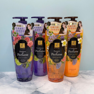 韓國 ELASTINE 伊絲婷 ES奢華香水洗髮精/潤髮乳600ml 夢幻花語(亮澤護色)/花綻一瞬(滋養防斷) | 蝦皮購物