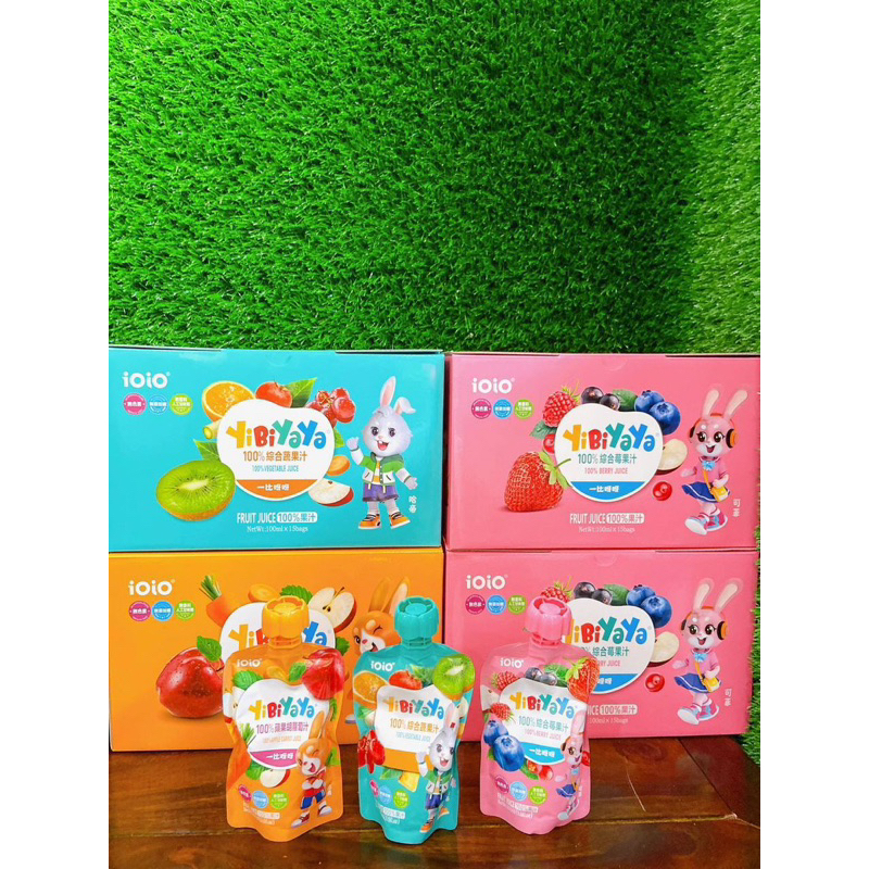 iOiO YiBiYaYa 100%果汁 一盒15入 | 蝦皮購物