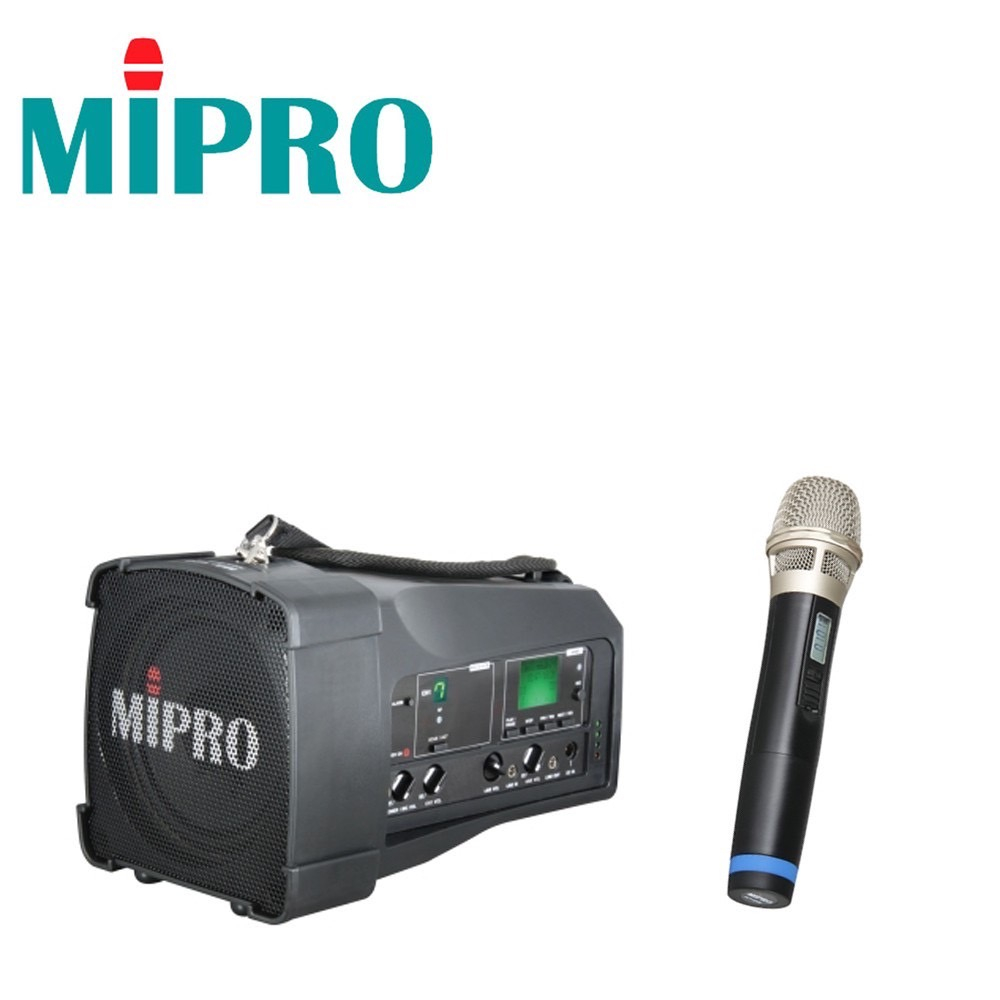 【全新原廠】MIPRO MA-100SB 單頻道迷你無線喊 含一支無線麥克風 教學 | 蝦皮購物