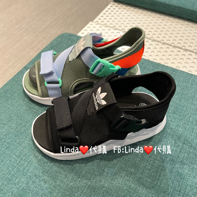 Linda ️代購 ⚠️ Adidas 涼鞋 魔鬼氈 黑色童鞋 HQ6046 HQ6050 Gw2154 GW2156 | 蝦皮購物