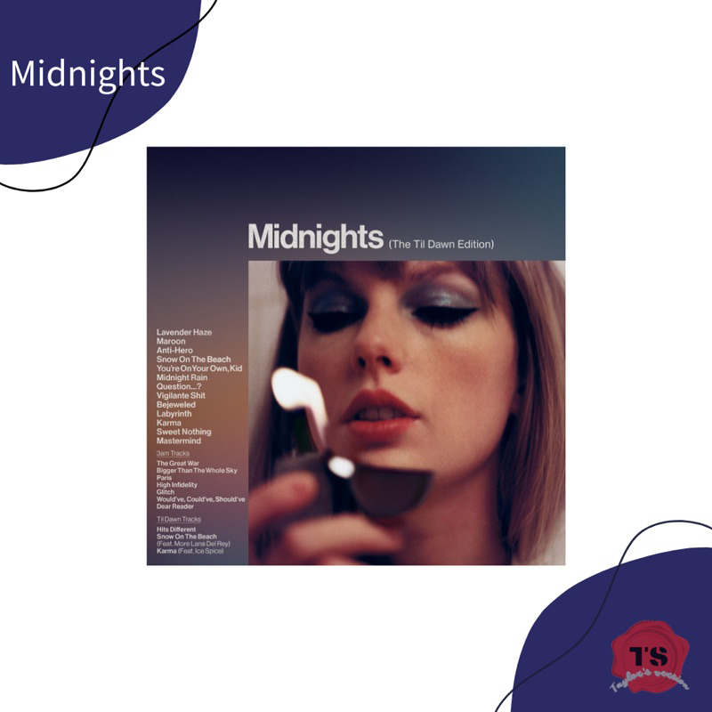 （代購）Taylor Swift Midnights the late night edition泰勒絲午夜巡演專輯 | 蝦皮購物