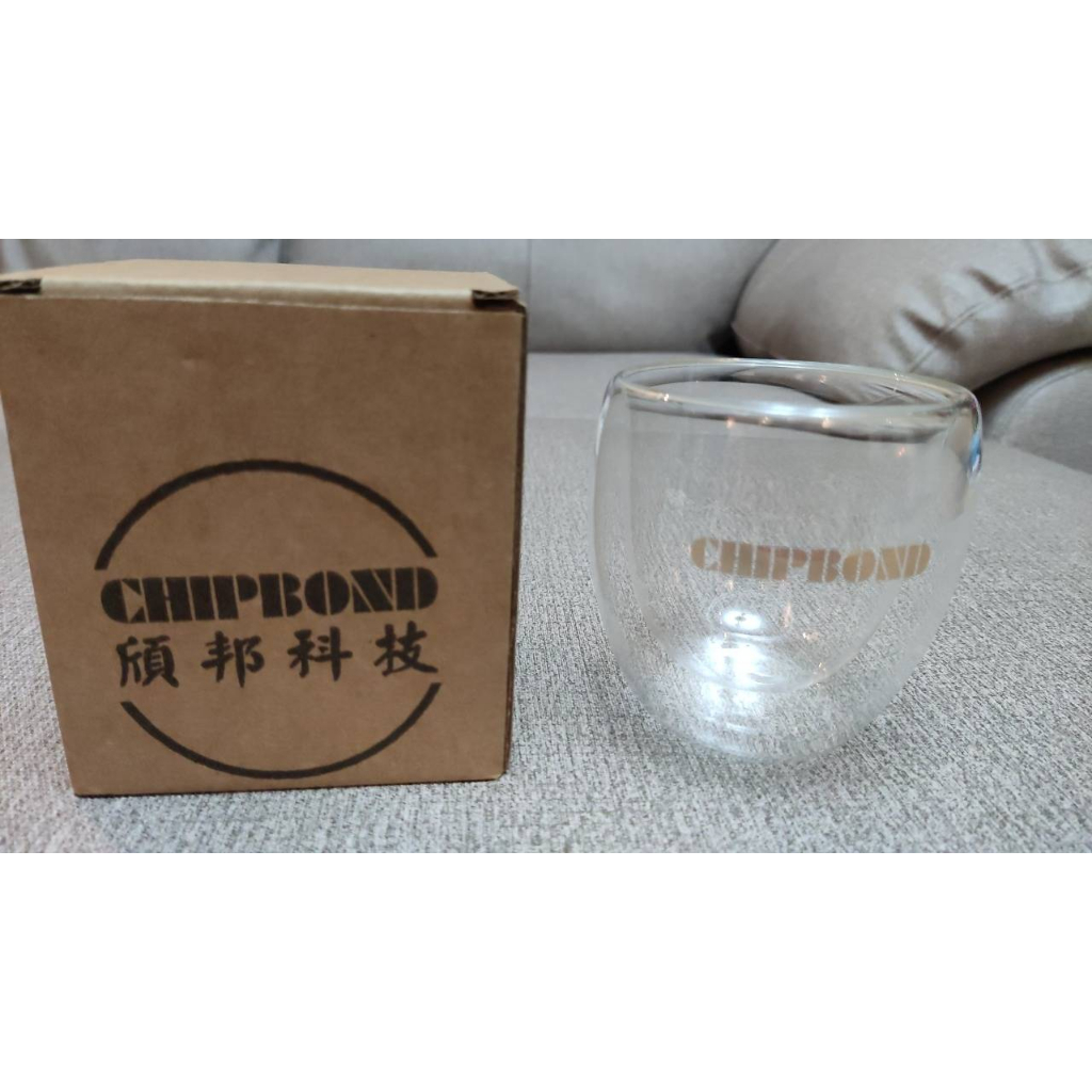 頎邦 股東會紀念品 2023 雙層玻璃杯 245ml 耐熱防冷 雙層防燙 | 蝦皮購物