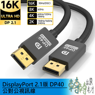 DisplayPort 2.1版 DP40 DP80 公對公視訊線//DP2.1線 UHBR10 UHBR20 8k | 蝦皮購物
