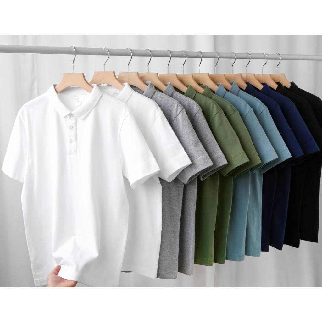 Polo衫短袖 210g 經典素面 全棉短袖 POLO衫 六色 PS09 | 蝦皮購物