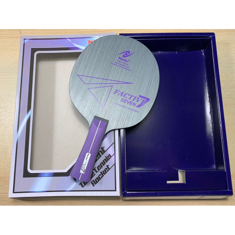 Nittaku Factive 7 純木七夾 FL柄型 重量85.9g 全新 | 蝦皮購物