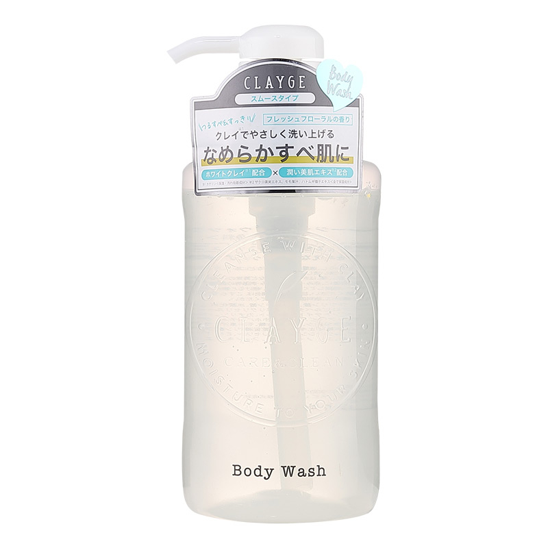 【日本直送 品牌自營】清爽順滑沐浴露 CLAYGE 480ml 天然泥 柿子 甘草 花果清香 濃密泡泡 溫和清潔 | 蝦皮購物