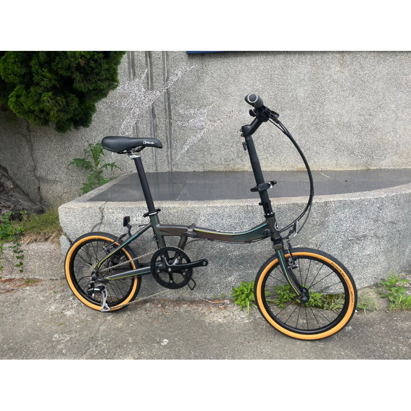 FLAMINGO BIKE HS-F6 星際特仕版(藍/黃)，折疊車，小折 | 蝦皮購物
