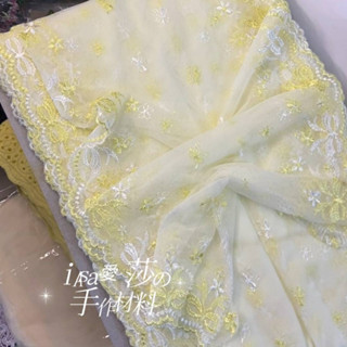 《iAsa愛莎の》手作材料 雙邊對稱蝴蝶網紗刺繡蕾絲花邊diy服裝家居蝴蝶結裝飾輔料寬22cm | 蝦皮購物