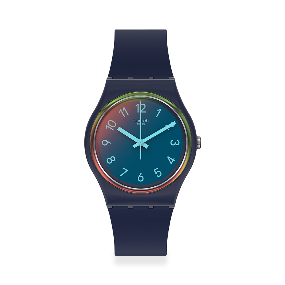 【SWATCH】Gent 原創 手錶 瑞士錶 LA NIGHT BLUE (34mm) 男錶 女錶 SO28N110 | 蝦皮購物