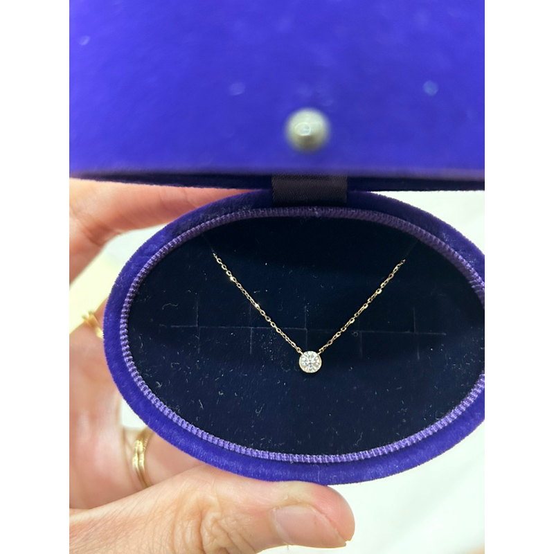 【agete】新版 秘密單鑽20分項鍊 18K 鑽石項鍊 黃金項鍊 | 蝦皮購物