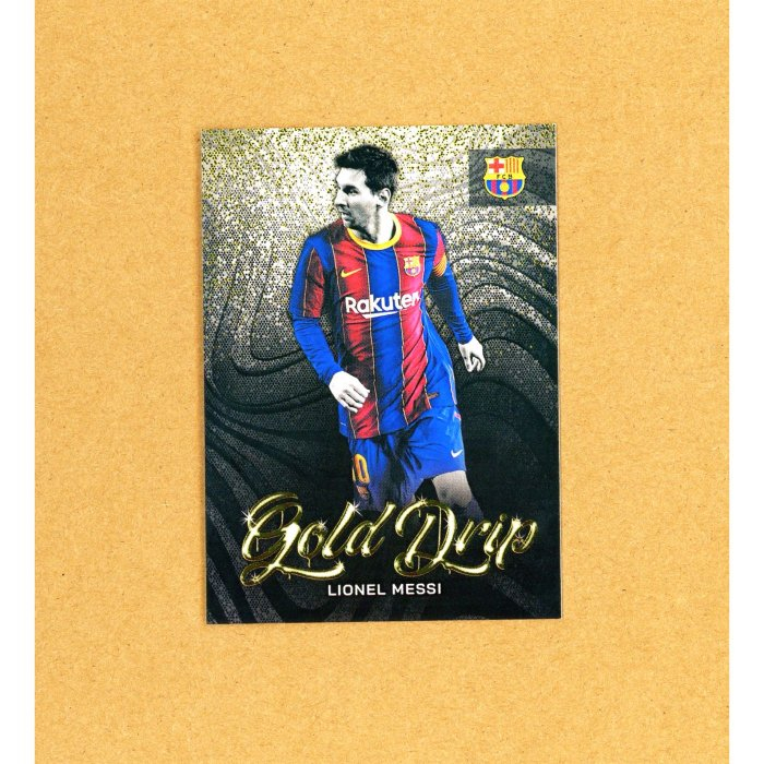 金粒亮！梅西 Lionel Messi 意義非凡Gold Drip Argentine FC Barcelona版球員卡 | 蝦皮購物