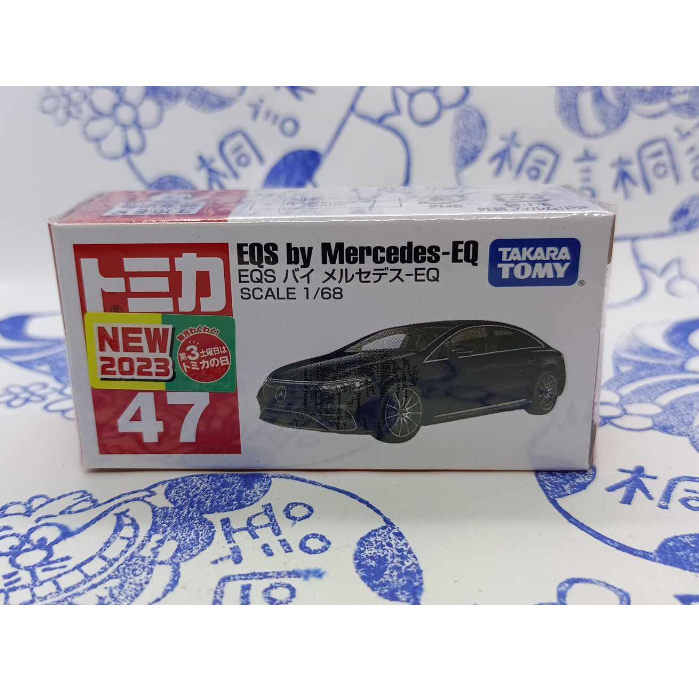 (現貨) Tomica 2023 新車貼 47 EQS By Mercedes EQ 黑 | 蝦皮購物