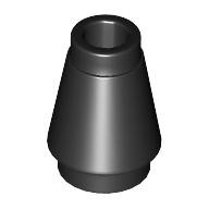 4529236 LEGO 樂高 4589 59900 黑色 小圓錐 Cone 1x1 | 蝦皮購物