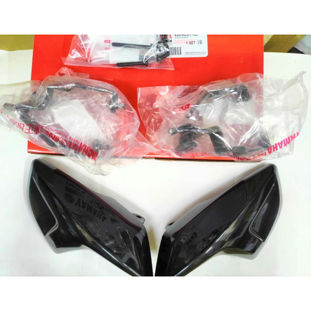 YAMAHA 山葉 原廠 BWS BWSX BWSR 125 護弓 把手擾流罩 手把保護蓋 含支架螺絲 整組 | 蝦皮購物