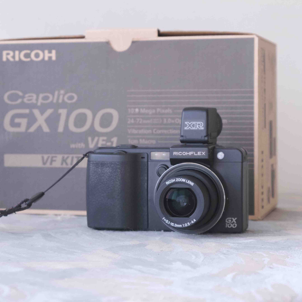 盒裝 理光 RICOH Caplio-GX100 早期 CCD 數位相機 (廣角大光圈 附電子觀景窗) | 蝦皮購物