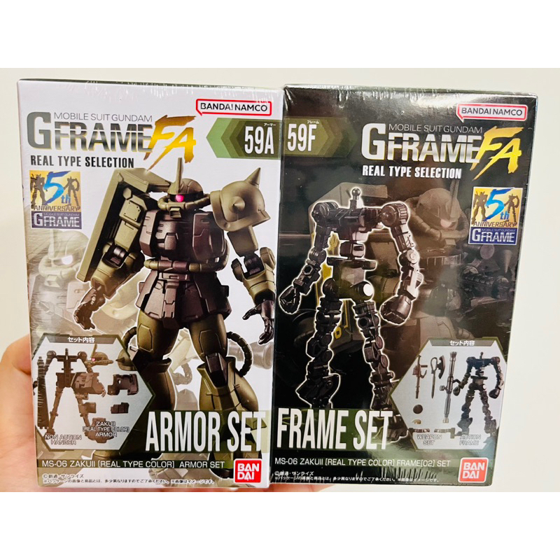 盒玩 鋼彈 G-FRAME FA REAL TYPE SELECTION 58A/F 59A/F | 蝦皮購物