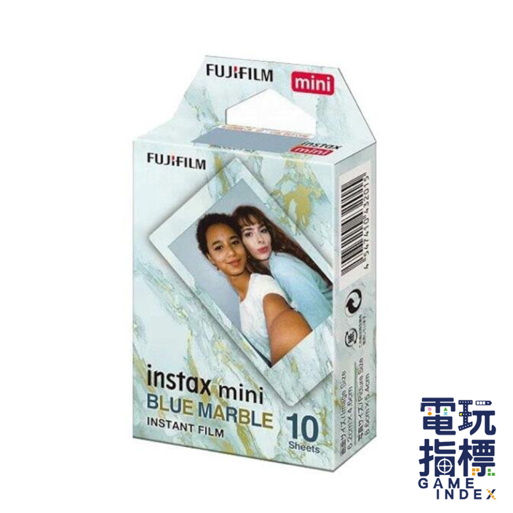 【電玩指標】十倍蝦幣 富士 Fujifilm 拍立得底片 Mini 底片 藍石紋 Blue Marble 拍立得膠片 蝦皮購物