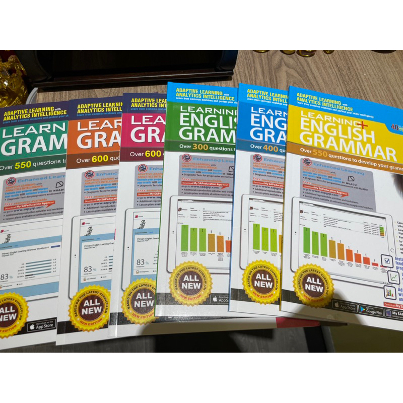🔥現貨🔥 Learning Grammar Workbook SAP新加坡語法練習冊全套6冊套裝7至12歲 書內有答案 | 蝦皮購物