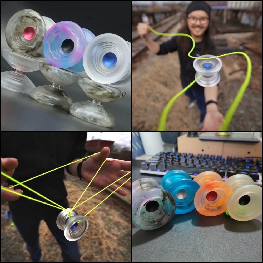 台灣現貨 送五樣贈品 Atom Smasher 溜溜球 美國 YYF 花式 進階 專業 競技 比賽 蝶翼型 塑膠 | 蝦皮購物