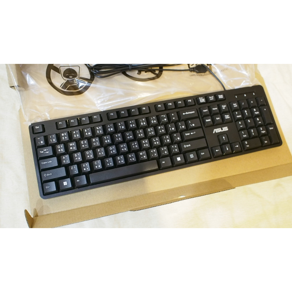 華碩 ASUS 原廠 有線鍵盤 型號K49 USB插頭 | 蝦皮購物