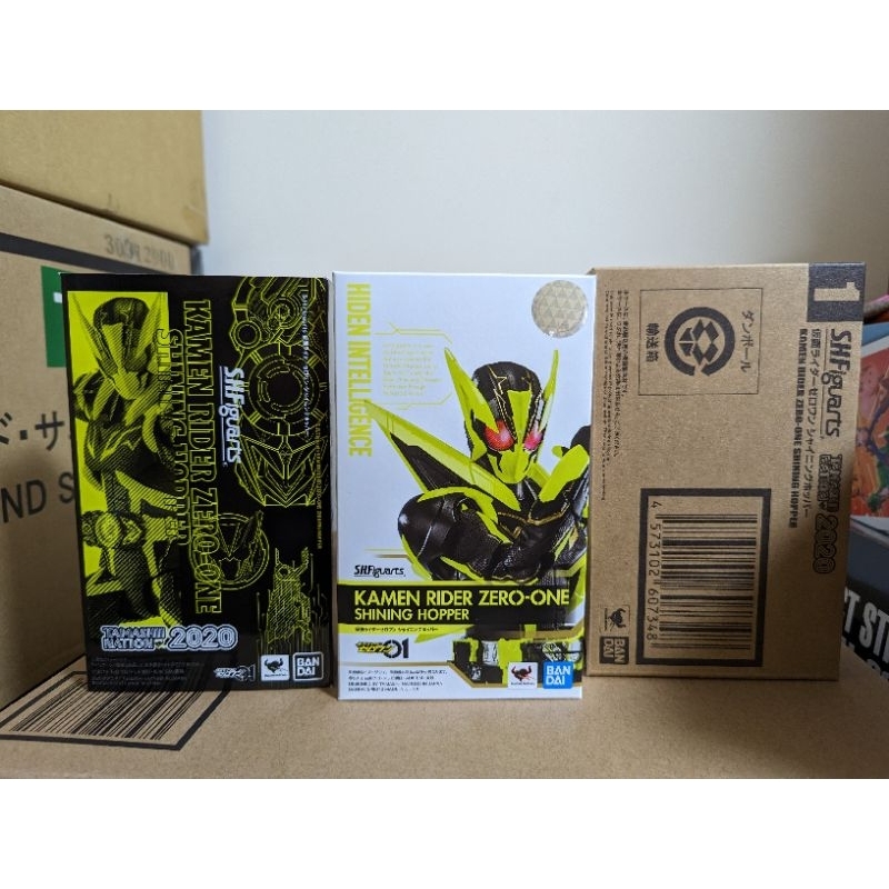 萬代 2020 魂展限定 SHF 假面騎士 01 ZERO-ONE 閃耀蝗蟲 SHF Shining Hopper | 蝦皮購物