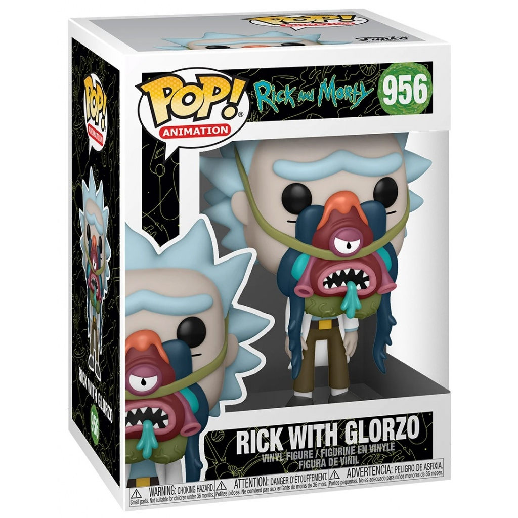 FUNKO POP 956 動畫系列 瑞克和莫蒂 w/Glorzo 面具 RICK MORTY 公仔 收藏 代理版 | 蝦皮購物