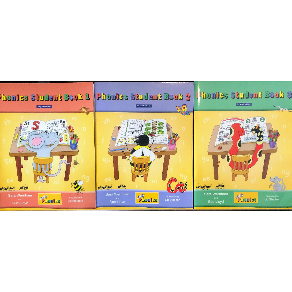 Jolly Phonics Student Book (1-3)/美國正版in print letters字體 | 蝦皮購物