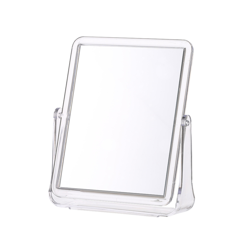 化妝鏡鏡子 透明化妝鏡 美妝鏡 梳妝鏡 化妝鏡 桌鏡 立鏡 透明鏡 360度翻轉 桌面化妝鏡【小優購物】 | 蝦皮購物