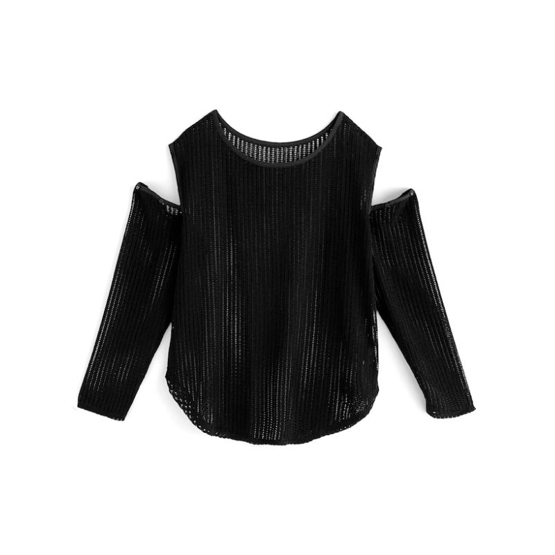 05 日本帶回 GRL 2way 透膚 洞洞 長版上衣 背心 袖子可拆 網眼設計 | 蝦皮購物