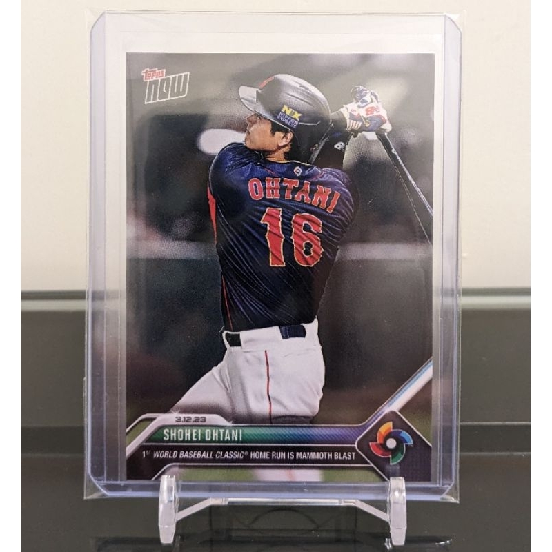 大谷翔平 2023 topps now #WBC-26 世界棒球經典賽生涯第一發炸裂全壘打 球員卡 | 蝦皮購物