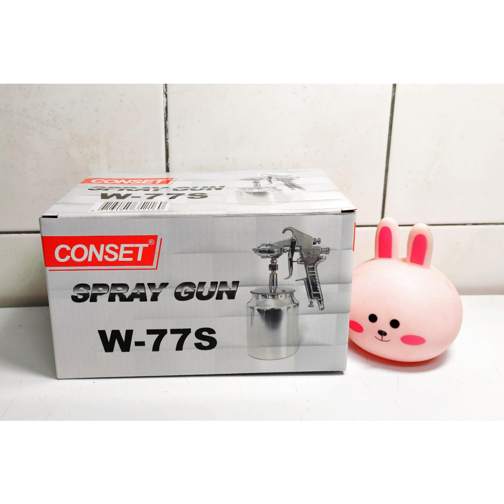 W-77 噴漆槍 Conset W77 氣動噴漆槍 1000cc噴漆槍 油漆噴槍 下壺式 口徑3.0 高霧 | 蝦皮購物