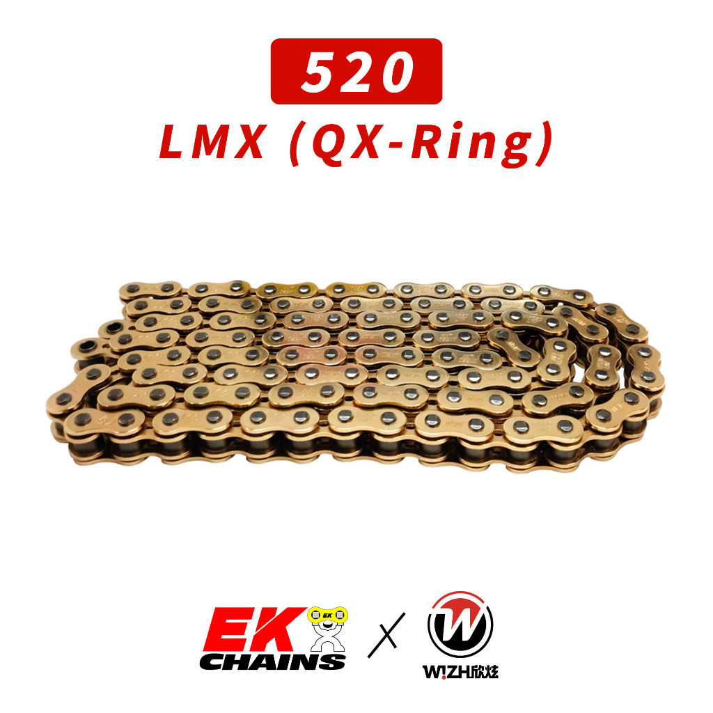 【EK】520｜LMX系列 QX-Ring型油封 120L 黃金｜油封鏈條 現貨｜W!ZH 欣炫 | 蝦皮購物