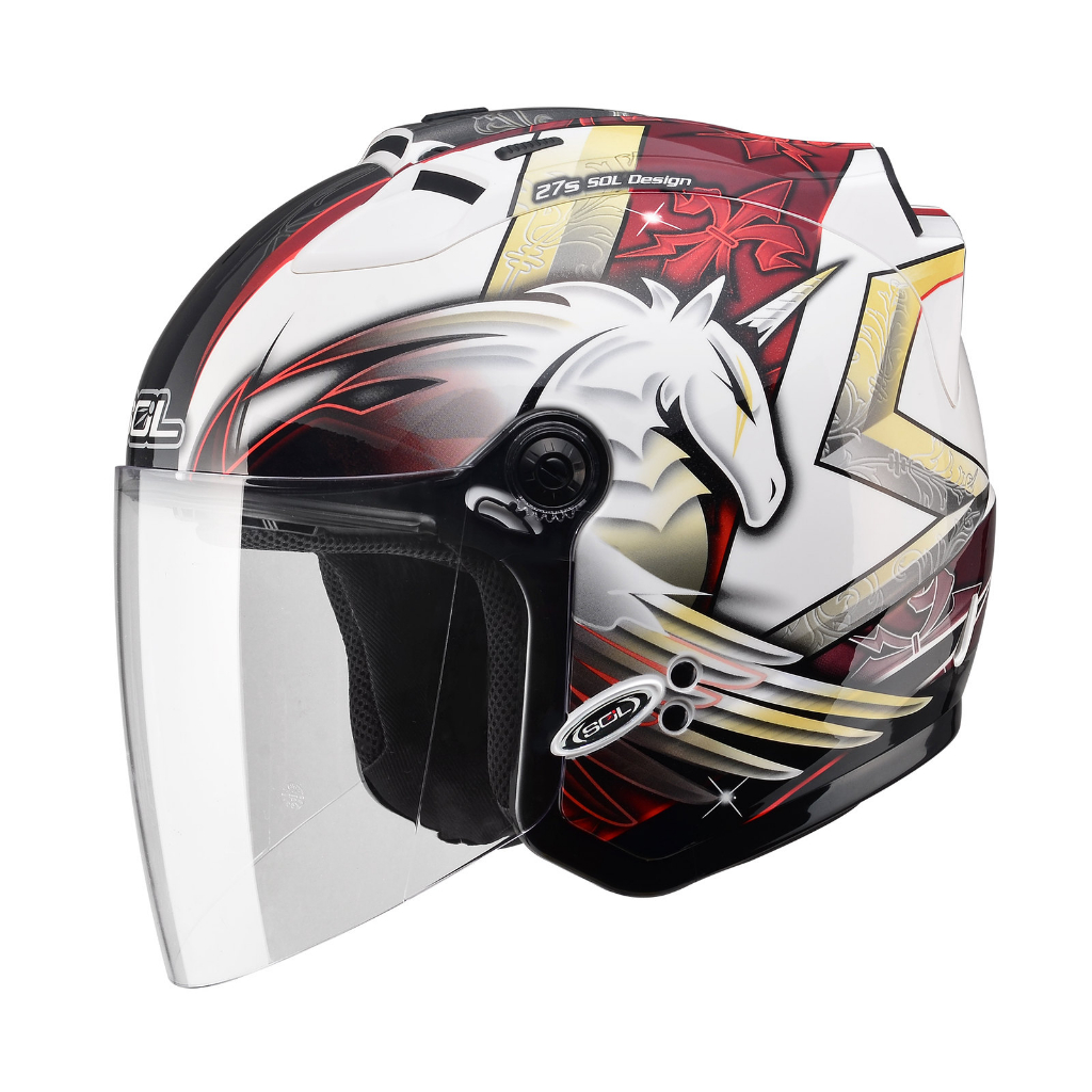 【iMini SOL 27S 獨角獸三代】3/4罩式 安全帽 27S LED 開放式 內墨鏡 雙D扣 SOL | 蝦皮購物