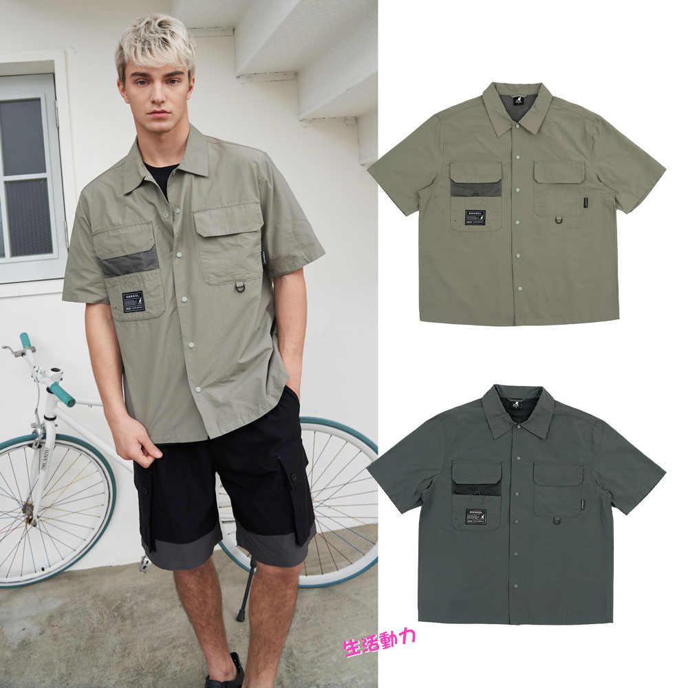 【生活動力】英國袋鼠 KANGOL 工裝 襯衫 63251470 71 6325147010 | 蝦皮購物