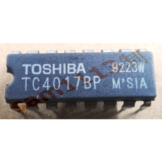 113邏輯閘 TC4017 BP DIP-16 TOSHIBA 十進計數/除法 CD4017 HEF4017 >>5個 | 蝦皮購物