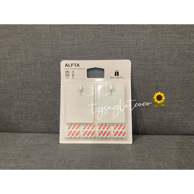 𝓣𝔃𝓳𝓼𝓪𝓰𝓵𝓸𝓽 🇸🇪IKEA(代購）ALFTA 相框用黏貼式掛鈎/雙面膠 | 蝦皮購物