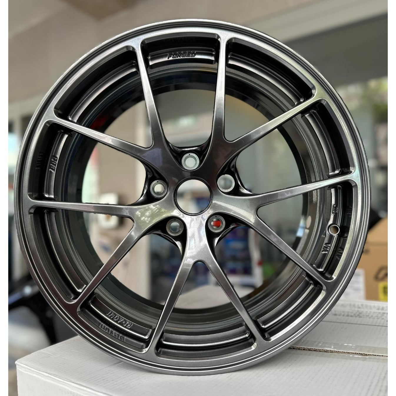 【超鑫國際】 正 BBS RIA 18吋鍛造鋁圈 5孔108 5孔114.3 DB 鑽石色 日本進口 輕量化 鍛造 現貨 | 蝦皮購物