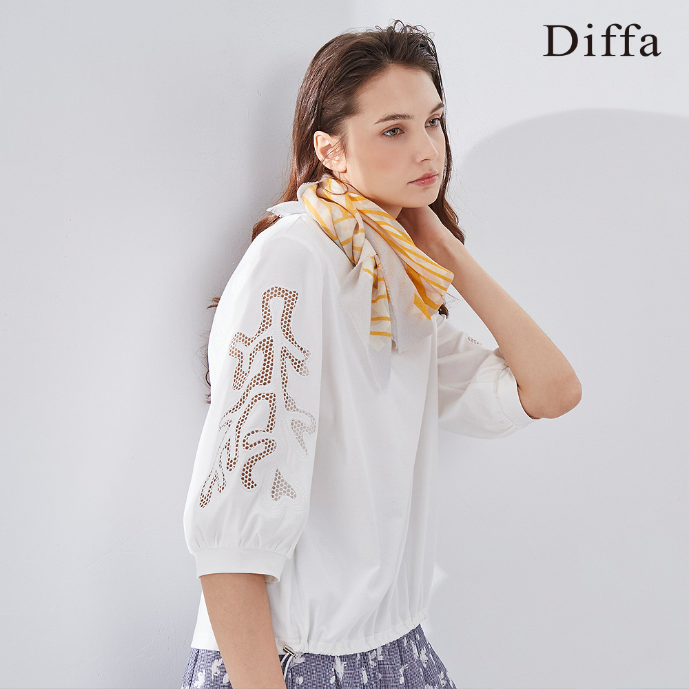 【Diffa】珊瑚繡抽繩上衣3768-8151 | 蝦皮購物