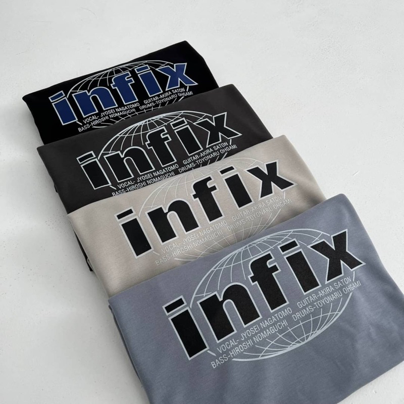 【T.Y Select Shop】韓國 infix 印花 太空棉 落肩 寬鬆 情侶衣 男女皆可 短袖 短T | 蝦皮購物