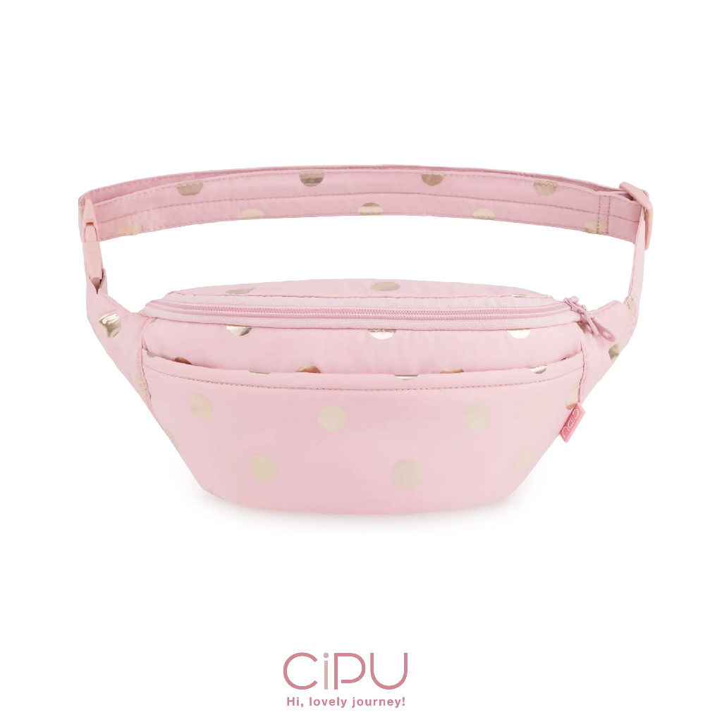 CiPU喜舖 Airy空氣腰包(ECO粉金點) 隨身包/斜背包/輕量包/工作腰包/大容量/通勤包/旅行包/出遊/貼身包 | 蝦皮購物