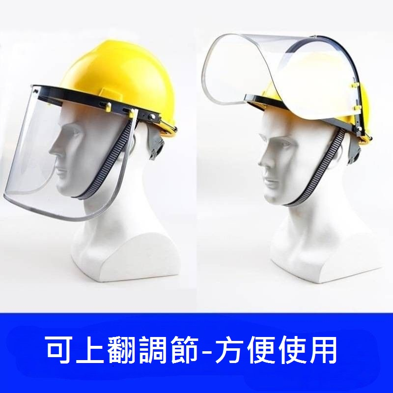 【susumy】鋁合金支架 安全防護面罩 不含帽 不起霧 純透明 可掀開 防護面具 透明面罩 工作面罩 割草面罩 面 | 蝦皮購物
