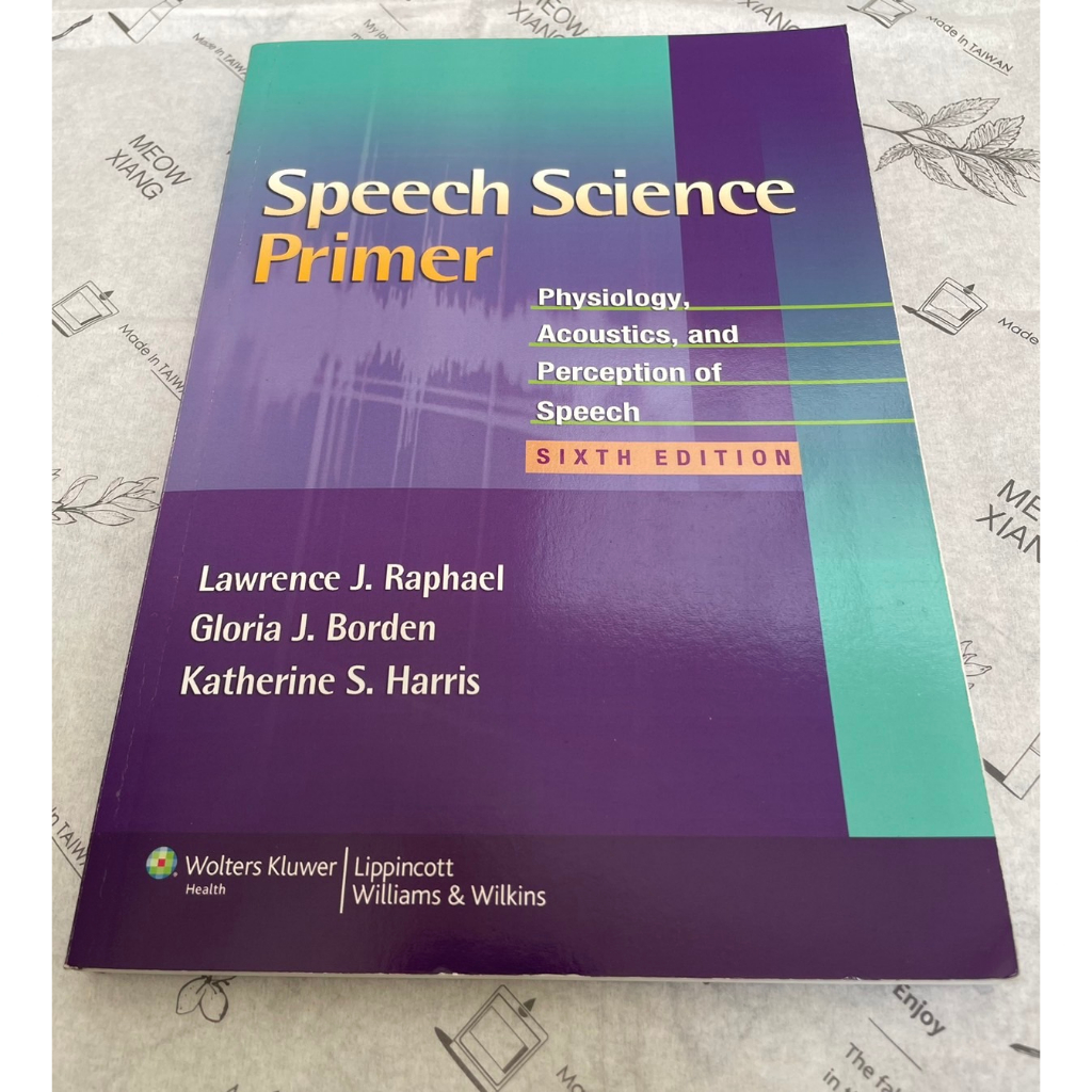 【二手書】Speech Science Primer | 蝦皮購物