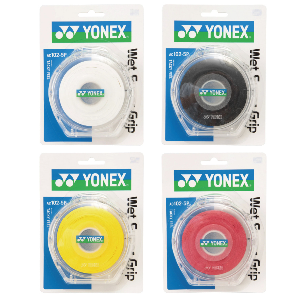 日本 YONEX AC102 5P 握把布 手膠 5本入 AC102 日本境內版 附透明貝殼收納盒 羽球 網球 | 蝦皮購物
