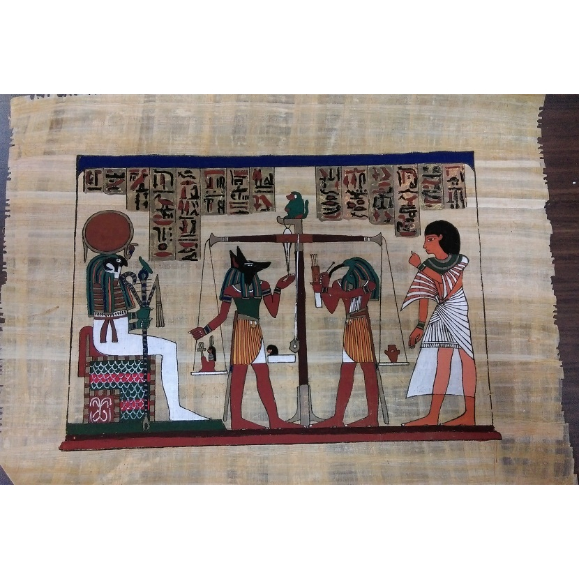 【埃及手作】100%埃及進口紙草畫--紙莎草 特大張尺寸約35x47CM | 蝦皮購物