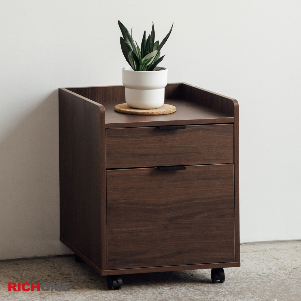 【RICHOME】福利品 DR-310 艾倫雙抽公文櫃 收納櫃 置物櫃 玄關櫃 層櫃 臥室 床頭櫃 邊桌 邊几 抽屜櫃 | 蝦皮購物