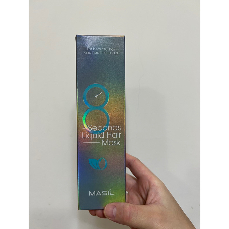 [韓國肯妮] 韓國 MASIL 沙龍級8秒護髮髮膜 200ml - 藍色蓬鬆版 | 蝦皮購物