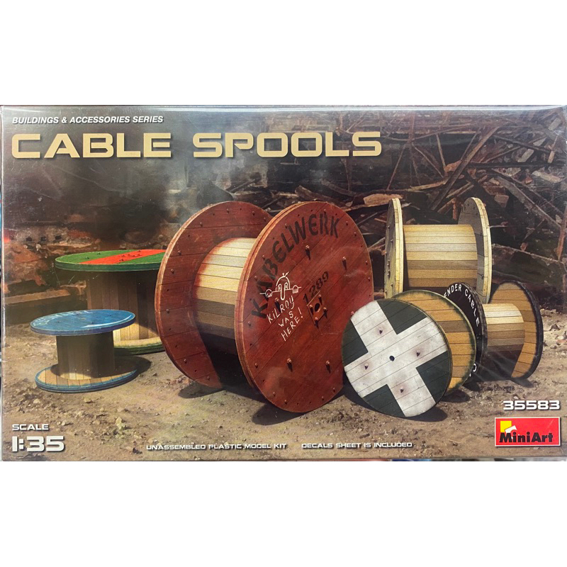 [模王] 現貨 MiniArt 1/35 CABLE SPOOLS #35583 | 蝦皮購物