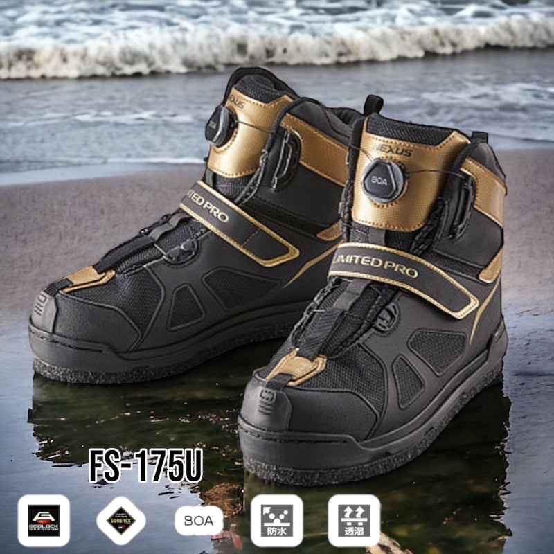 中壢鴻海釣具 【SHIMANO】GORE-TEX LIMITED PRO FS-175U 短統防滑釘鞋 | 蝦皮購物